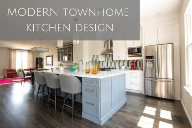 Modern Townhome Kitchen Design - Denver Interior Design | Beautiful Habitat