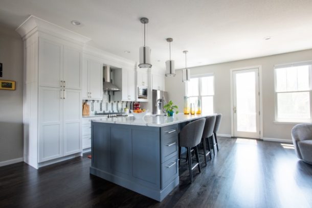 Modern Townhome Kitchen Design - Denver Interior Design | Beautiful Habitat